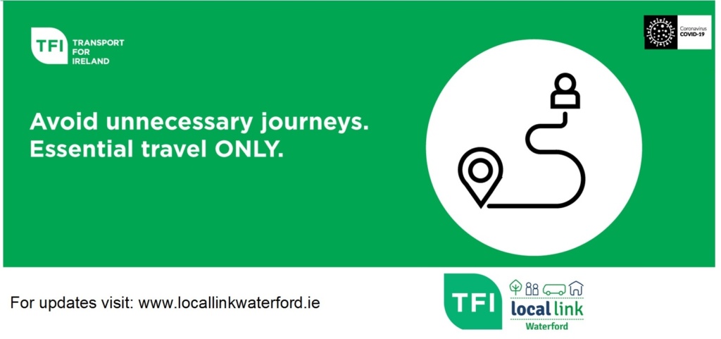 Essential Travel only - Local Link Waterford - Public Transport Bus Service